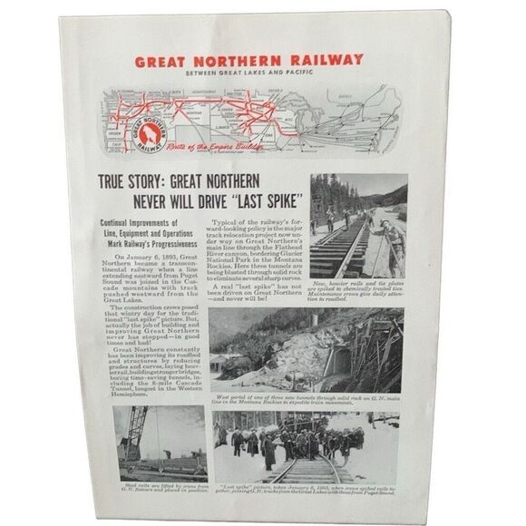 Great Northern Railway | Art | Vintage 945 Greatnorthern Railway Last ...